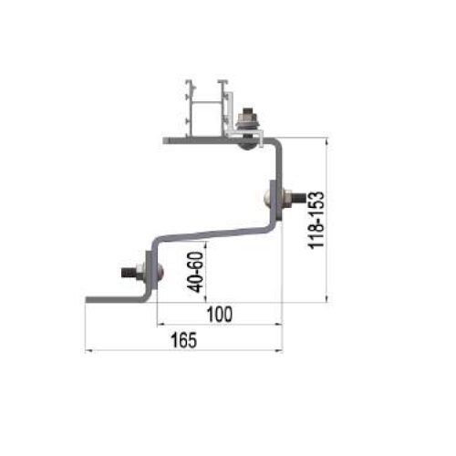 Clenergy SolarRoof Pro Universal Roof Hook Double Adjustable - Waxman ...