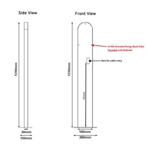 zappi Mount Pedestal (for 1 or 2 Zappies ) - Waxman Energy
