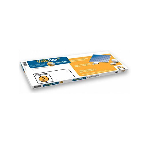 ValkBox3 Flat Roof Kit for 1 Panel - 20° Tilt - Waxman Energy